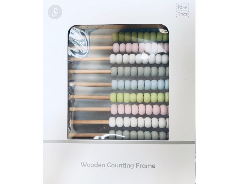 Køb WOODEN COUNTING FRAME KIDS - THE MATH online her – Dollarstore.dk