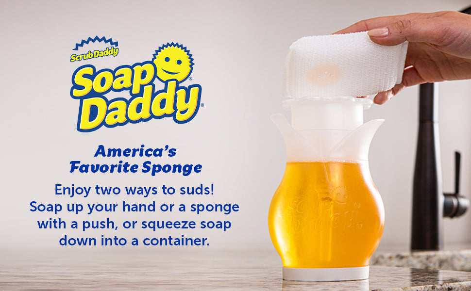 Scrub Daddy - Soap Daddy Sæbe Dispenser Dual Action – Dollarstore.dk